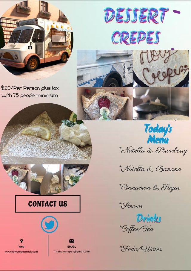 Desert Catering | Holy Crepes Catering